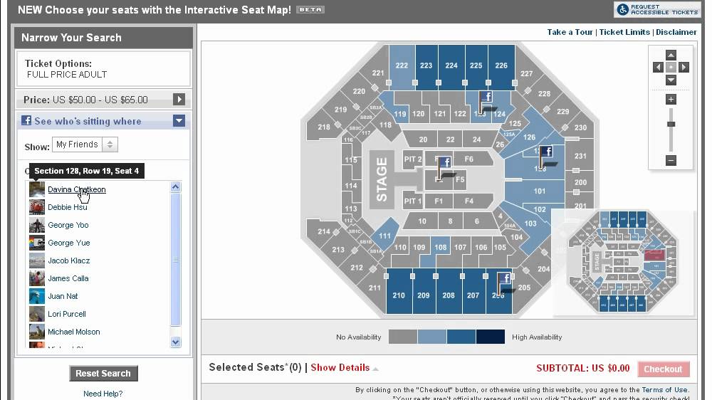 Ticketmaster inova com mapas de assento interativos no Facebook | Inspirad