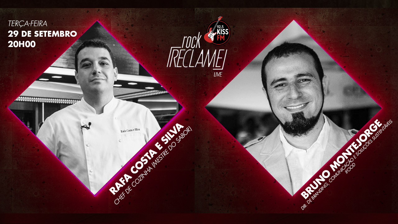 Rock Reclame”: Rafa Costa e Silva (chef de cozinha) e Bruno Montejorge ...